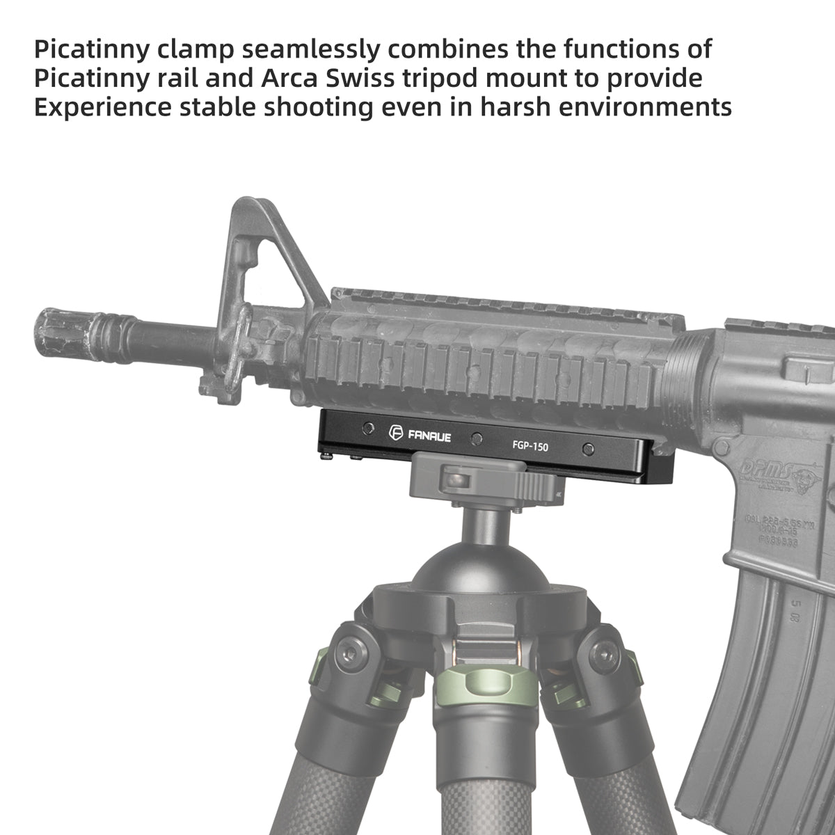 FANAUE Picatinny Arca Swiss Plate,Picatinny Rail to Arca Tripod Mount ...